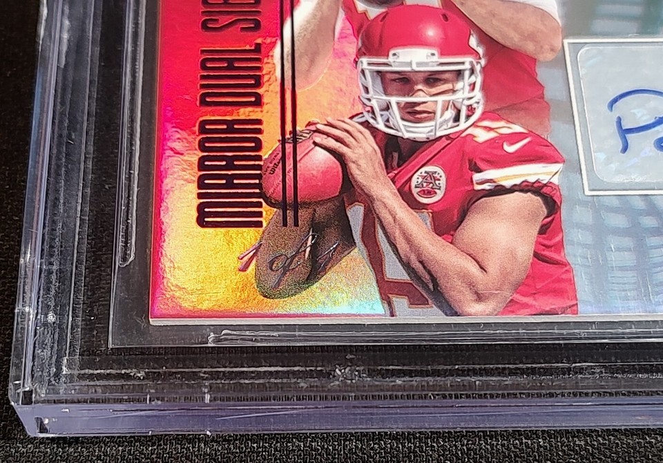 TRUE 1/1 RC AUTO PATRICK MAHOMES II/ALEX SMITH ⚡BGS 8.5/10 ROOKIE 2017 ...