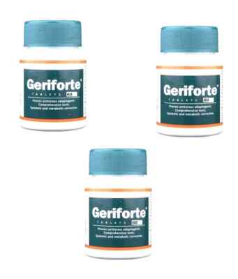 Himalaya Geriforte 60 Tabs x3 | Stress Support | Exp 05/2027 🌿 Herbal ...