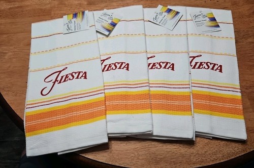 Fiestaware Kitchen Dish Towel Set of 4 Fiesta - 16”x 28” - 100% Cotton ...