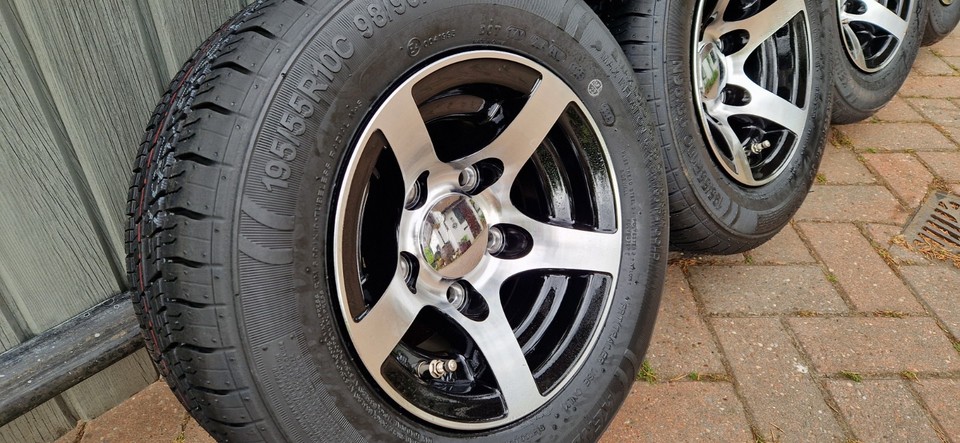 TRAILER ALLOY WHEEL BRIAN JAMES T6 WOODFORD GALAXY 195 X 10 195/55 R10 ...