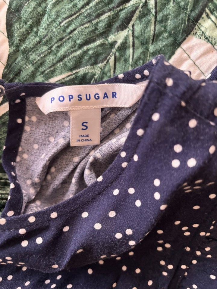 Popsugar navy polka dot dress | eBay.de
