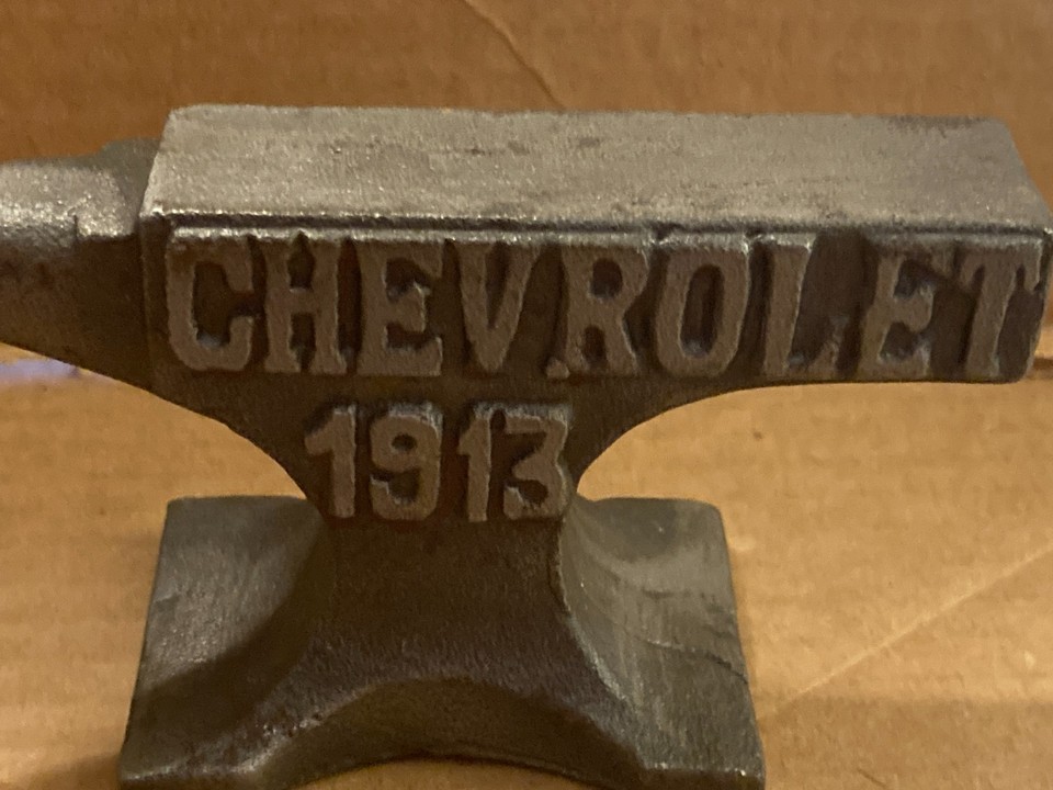 CHEVROLET 1913. Cast Iron Mini Anvil - Super Cool | eBay
