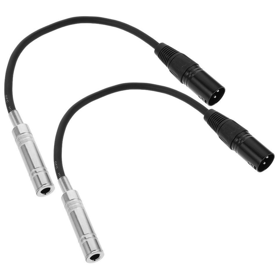 2pcs XLR Microphone Cable Female to Male Stereo Audio Adapter Extension ...