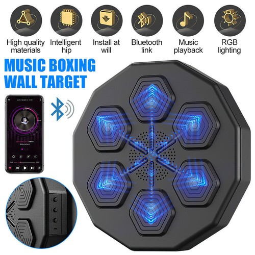 Electronic Punching Wall Target Music Boxing Wall Mount Combat ...