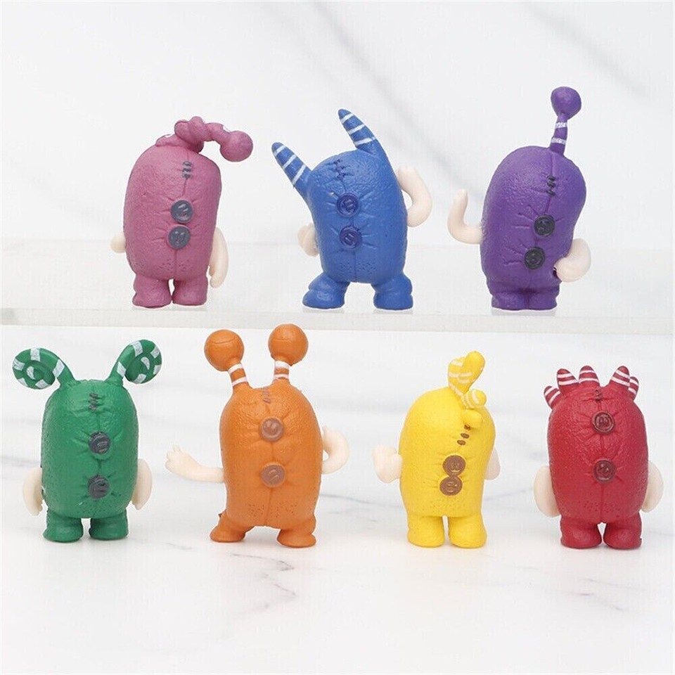 7 PCS Oddbods Action Figure Toy Zee Pogo Slick Fuse Jeff Newt 4 CM | eBay