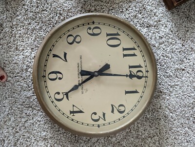 Vintage Standard Electric Time Co. Highschool clock | eBay