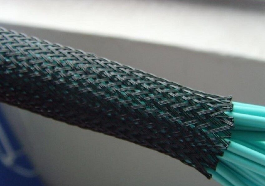Φ1-18mm Black Braided Sleeving Cable Harness Sheathing braided mesh ...