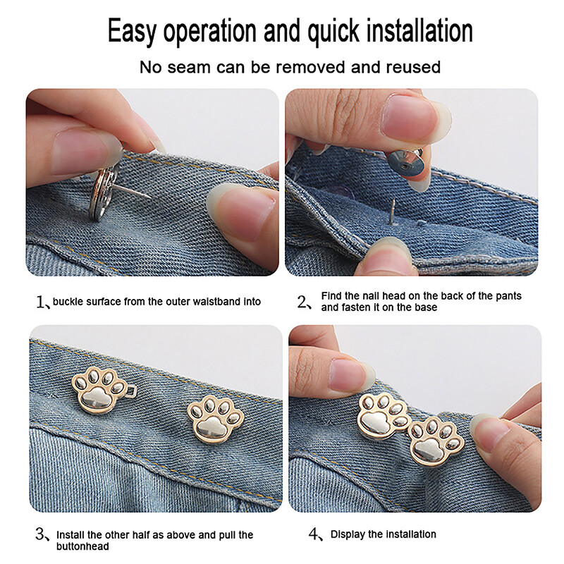 Tighten Waist Brooches Buckle Pins Waist Clip Adjustable Snap ...