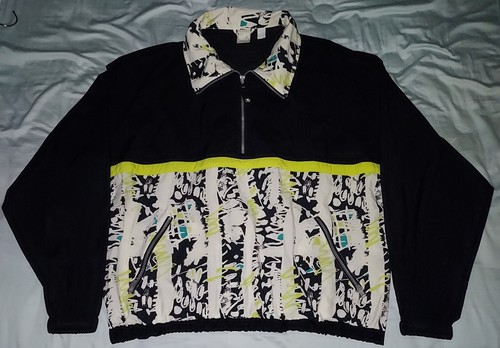 VTG 90s OP OCEAN PACIFIC WINDBREAKER JACKET 1/2 ZIP PULLOVER MENS XL ...