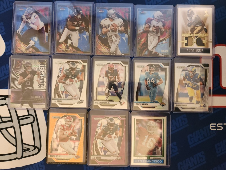 47 NFL Auto Numbered Card Lot Prizm Deca Donruss Optic Topps Chrome ...