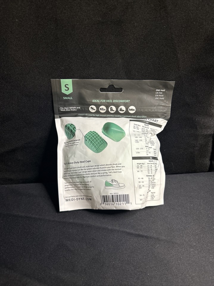 Tuli's Heavy Duty Heel Cups (PAIR) Size Small | eBay