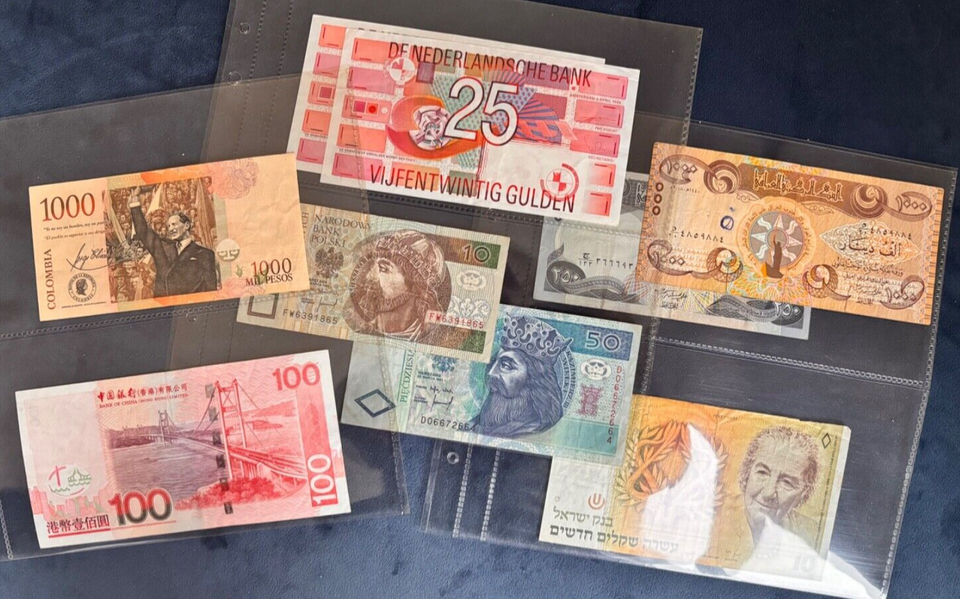Lot of 130 Old Foreign Banknotes World Paper Money Currency - Many ...