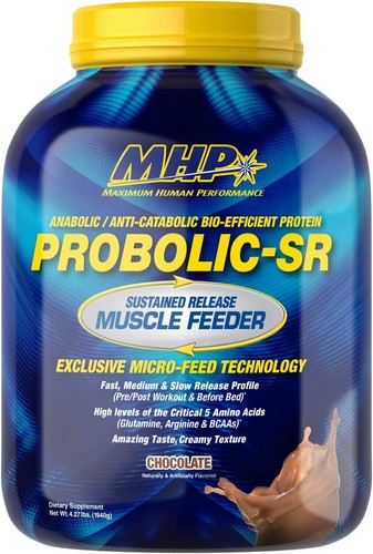 Probolic-sr, Chocolate, 24g Sustained Release Protein Blend, Whey, Soy ...