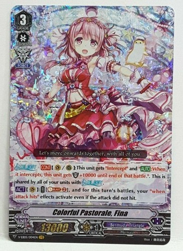 Bushiroad Cardfight Vanguard Colorful Pastorale, Fina V-EB05/004EN VR N ...
