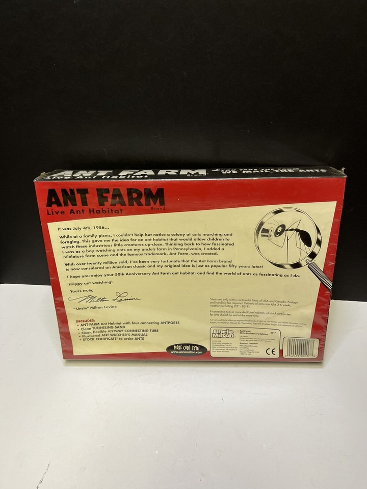 Original Uncle Milton's ANT FARM Live Habitat Insect Bug School ...