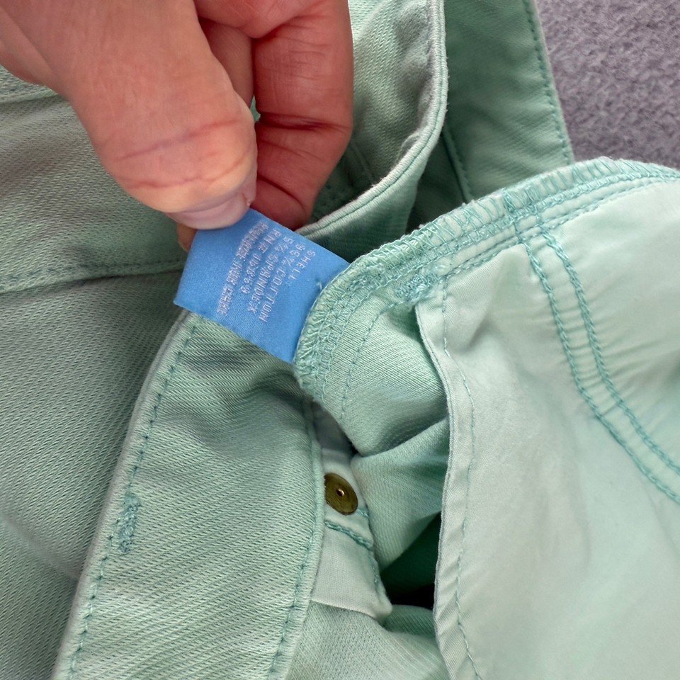 J McLaughlin Womens Size 2 Toothpaste Blue Mint Green Skinny Jeans ...