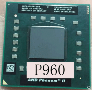 AMD Phenom II Quad-Core Mobile p960 1.80ghz hmp960sgr42gm Laptop CPU ...