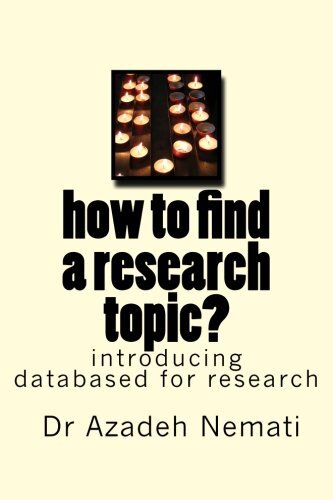 how to find a research topic?: introduction to databases for finding a ...