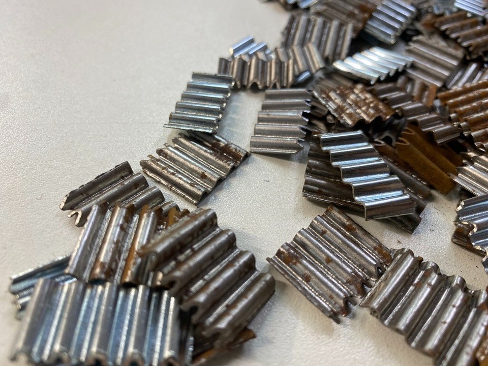 Mixed In The Pack Corrugated Saw Edge Fasteners Steel Nails 200g | eBay