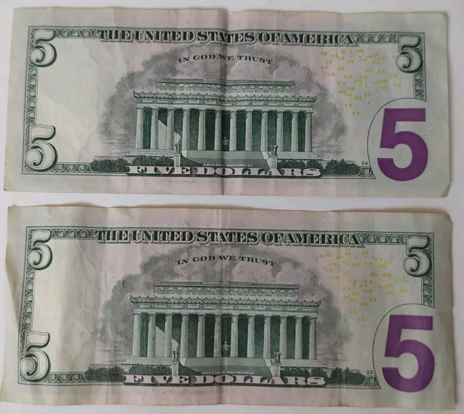 Nice $5 Star Notes (2021 Pair) Rare Good Condition 💵⭐ | eBay