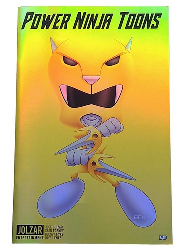 Power Ninja Toons Yellow Ranger MMPR Tweety Bird Homage Foil Variant ...