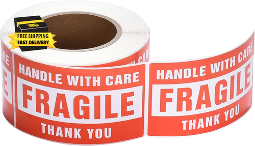 Fragile Stickers for Shipping 3In X 2In Handle with Care Fragile ...