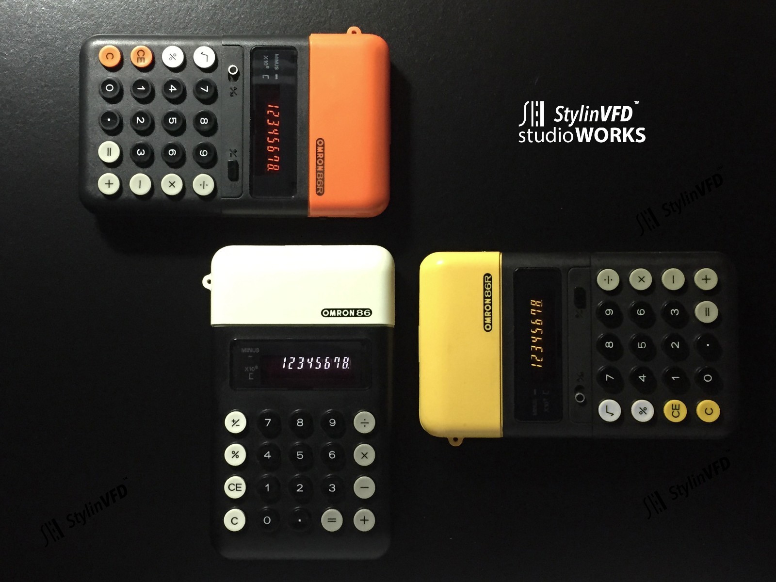 VFD Display Color Filter-TechBlue-For vintage Calculator CASIO,TOSHIBA ...