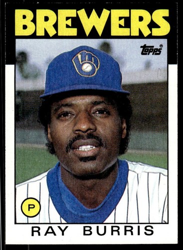 1986 Topps Baseball Card Ray Burris Milwaukee Brewers #106 | eBay