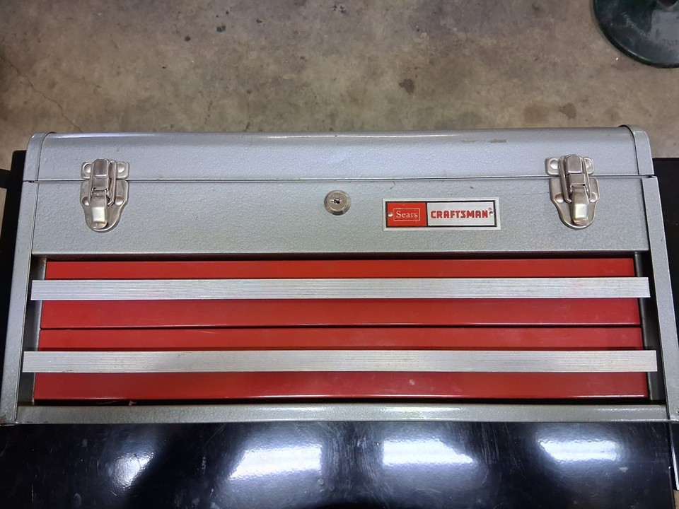 Vintage Craftsman 1970s 2 Drawer Toolbox Original Condition With Tray Nice | eBay