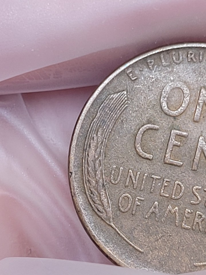 1940 Wheat penny NO MINT MARK Error 'W' Error plus The wheat stalk is ...