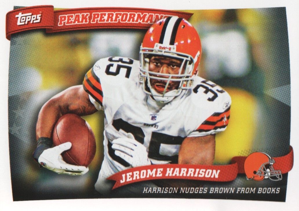 2010 Topps Peak Performance Jerome Harrison Cleveland Browns #30 | eBay