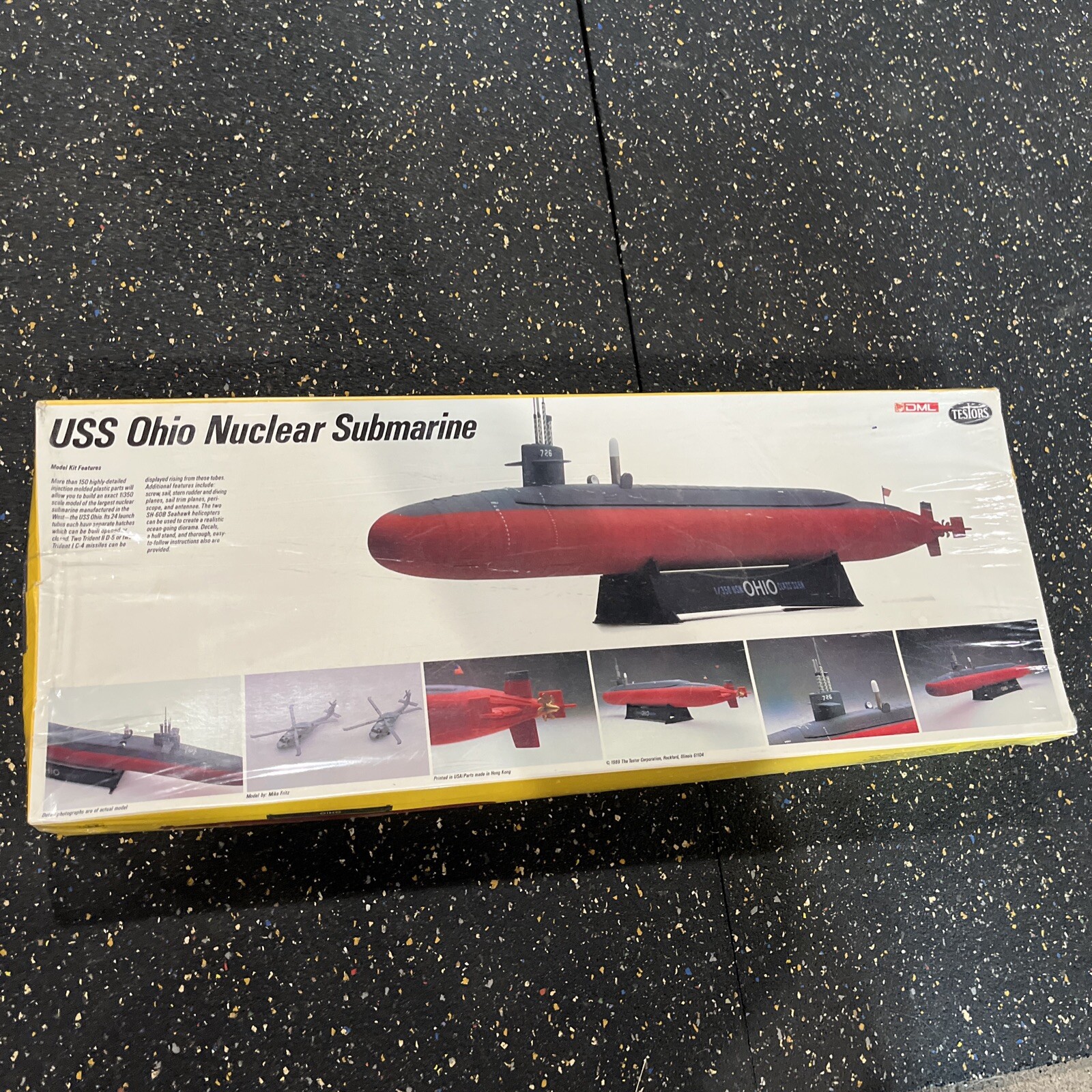 Testors DML 1/350 USS Ohio Nuclear Submarine Model Kit #930 New Sealed ...