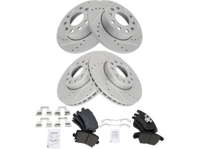 For 2006-2009 Volkswagen Rabbit Brake Pad and Rotor Kit Front and Rear ...