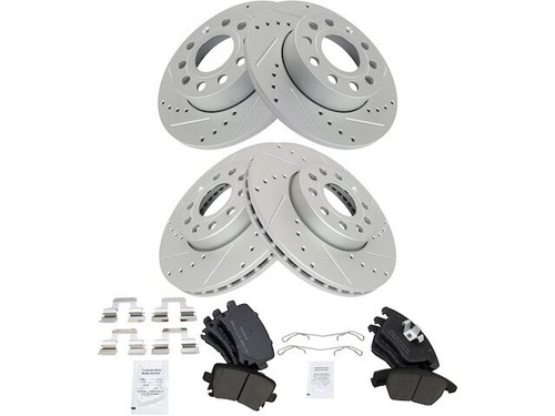 For 2006-2009 Volkswagen Rabbit Brake Pad and Rotor Kit Front and Rear ...