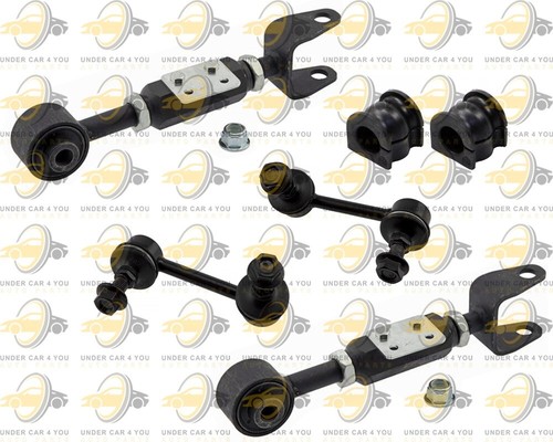 6 Pcs Rear Upper Adjustable Control Arms Sway Bar Bushings For Honda ...