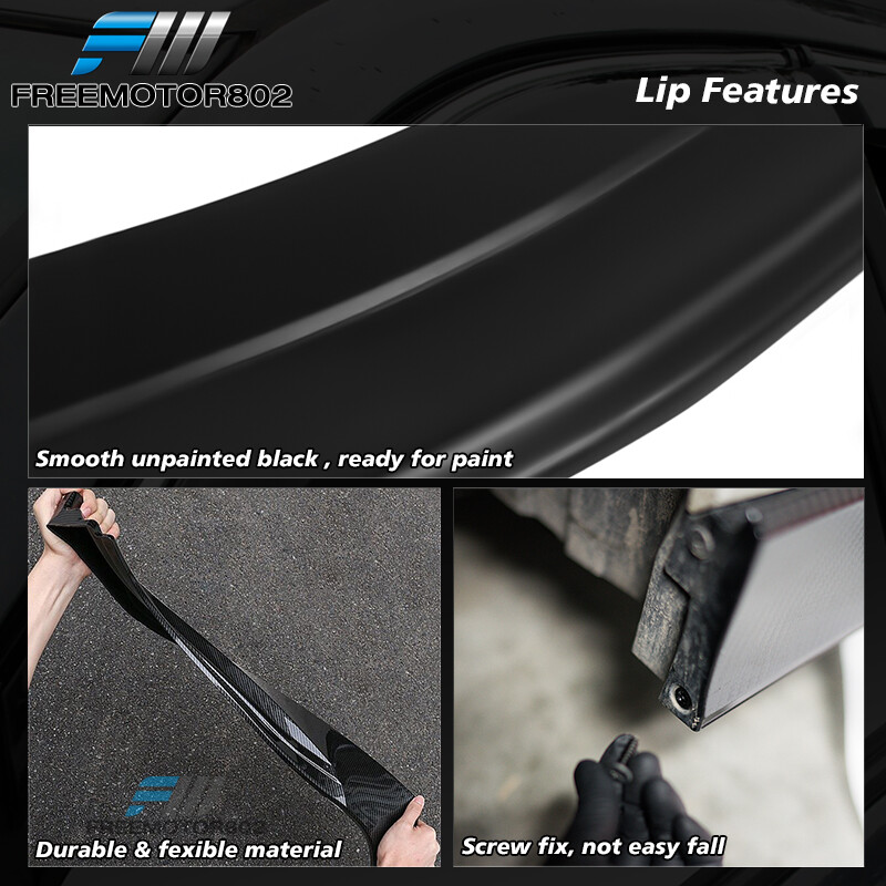 Fit 97-01 Subaru Impreza PU Front Bumper Lip Spoiler P1 Style Black | eBay