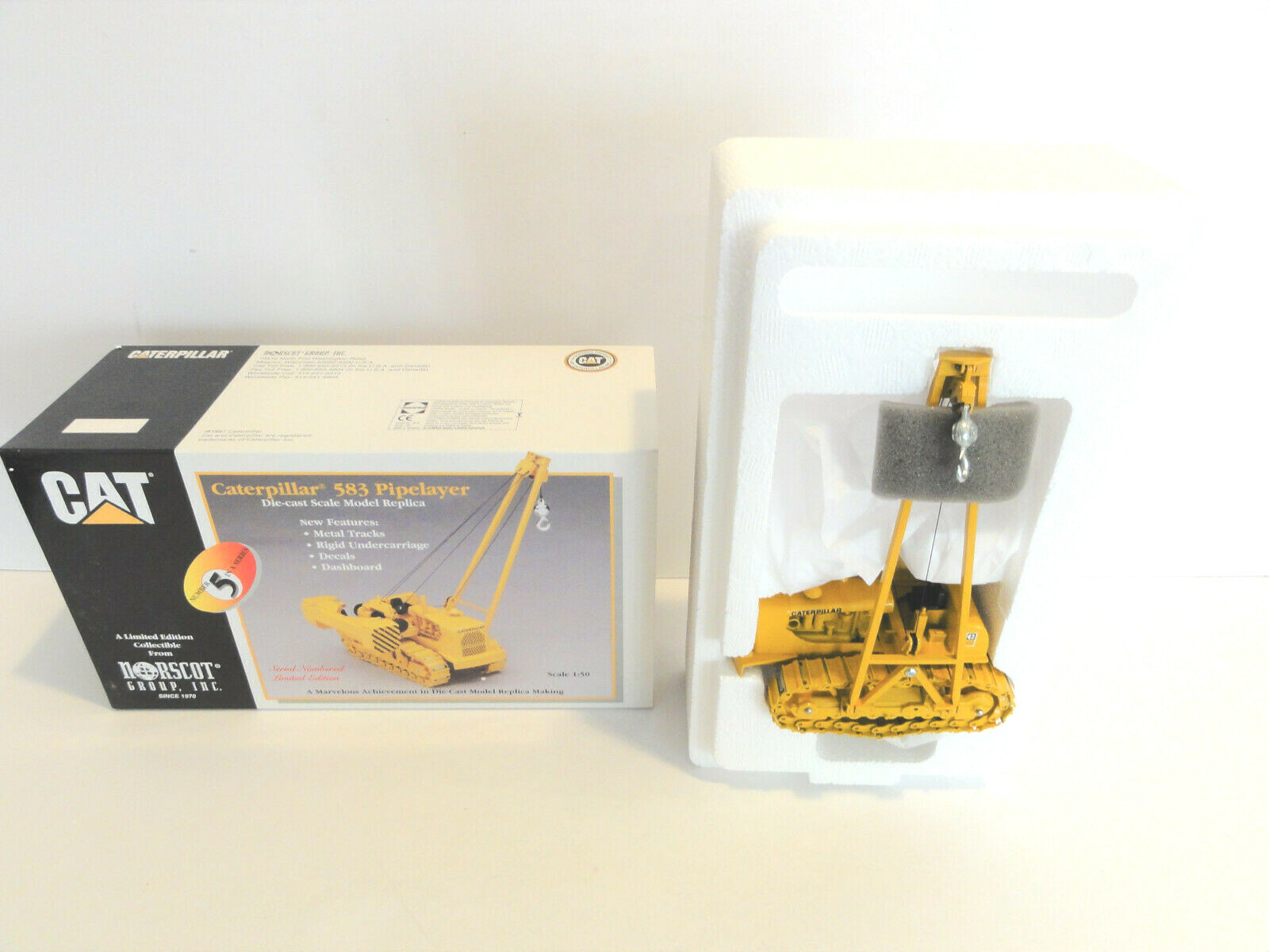 CAT - Conrad 2875 CATERPILLAR 583 PIPELAYER METAL TRACKS S# 1:50 NEW | eBay