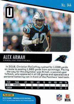 Alex Armah 2019 Panini Unparalleled #144 RC Carolina Panthers | eBay