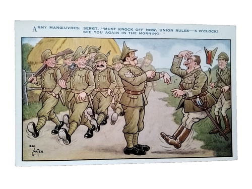 Reg Carter Army Manoeuvres Postcard | eBay