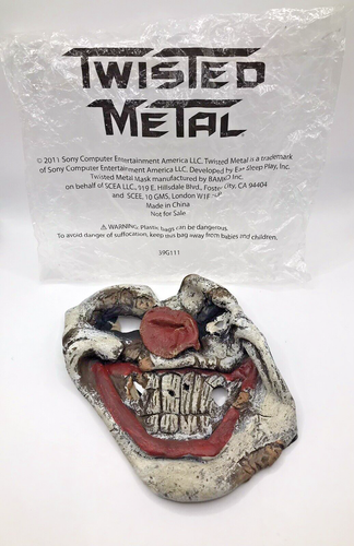 Twisted Metal Sweet Tooth Mask Officially Licensed Playstation Promo ...