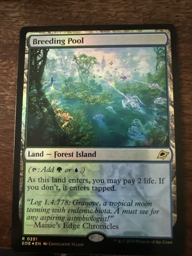 Magic the Gathering NM Foil Breeding Pool Edge of Eternities Card 251 ...