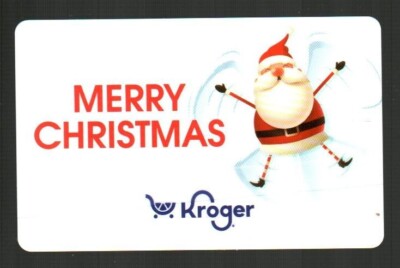 KROGER Merry Christmas, Santa Making Snow Angel ( 2022 ) Gift Card ( $0 ...