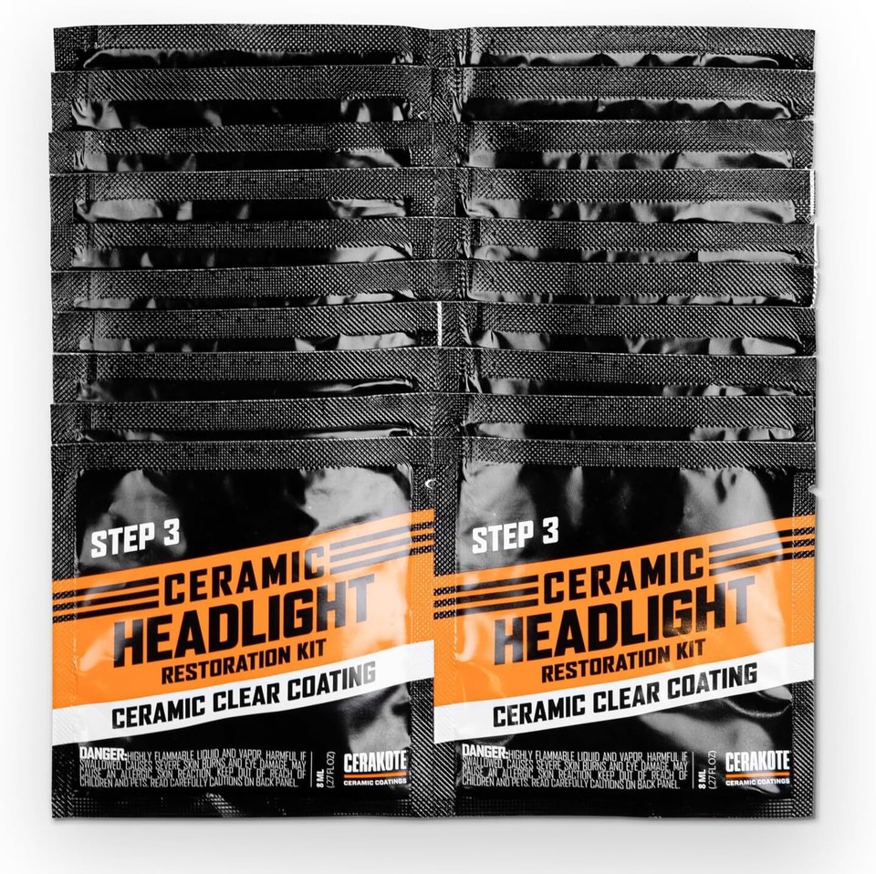 CERAKOTE® Ceramic Headlight Restoration Pro Kit – 20 Ceramic Wipes ...