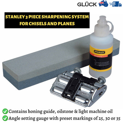 Stanley 3 Piece Sharpening System For Chisels And Planes - 16-050 ...