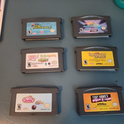 Lot of 6 gameboy advance games SpongeBob's Atlantis SquarePantis Tony ...