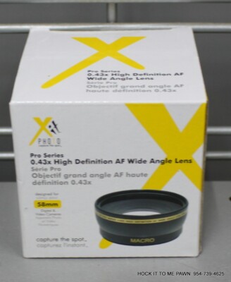 Xit Pro Series 0.43x HD AF Wide 58mm Angle Lens - XT58WAB | eBay