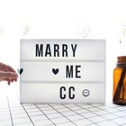 New A4 Cinematic Led Light Box 85 Pcs Battery USB Operated Letter and ...