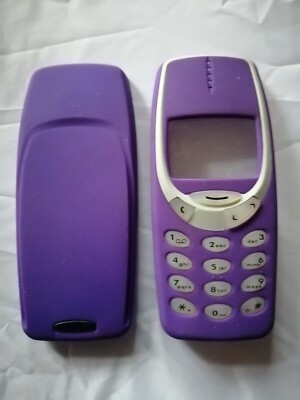Purple Nokia 3310 / 3330 Fascia Front and Back Cover Housing With ...
