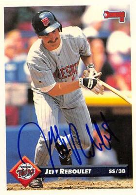 Jeff Reboulet autographed Baseball Card (Minnesota Twins) 1993 Donruss ...