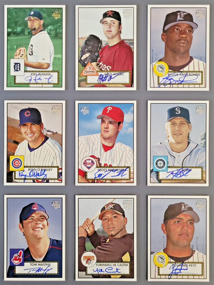 2006 TOPPS '52 ROOKIES, SIGNATURE AUTOGRAPHS, LOT OF 29 | eBay